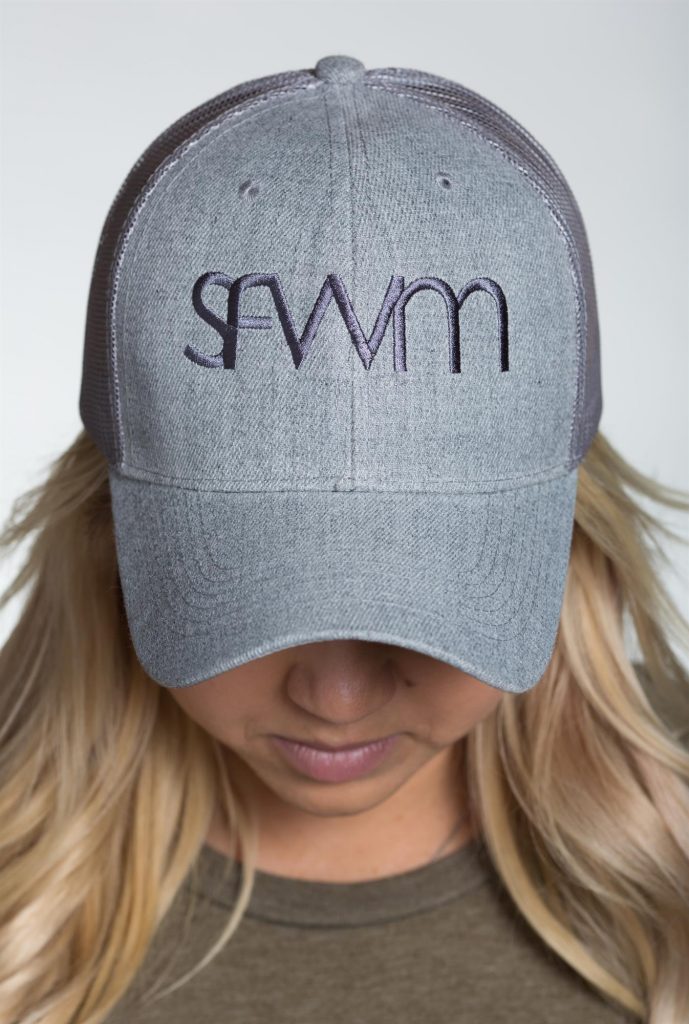 Women’s Gray Mesh Baseball Cap – Wonderfully Made